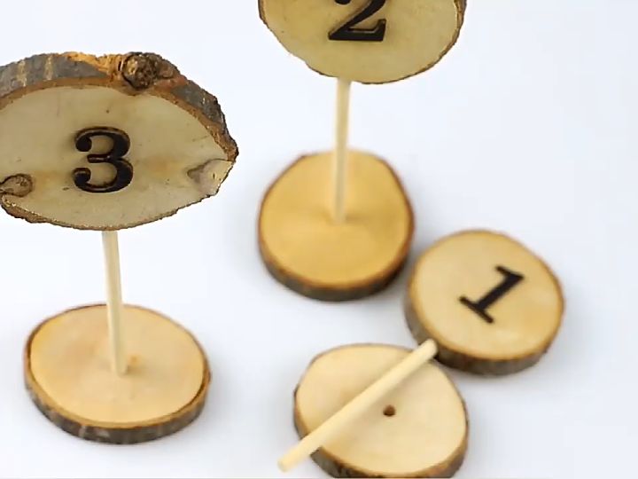 Nomor 1-10 Nomor Meja Restoran Kayu Table Number Nomor Meja Cafe ...