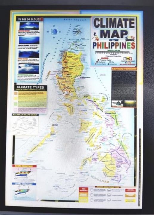Philippine Climate Map (12x17.5 inches) with Sealed Plastic | Lazada PH