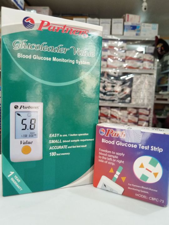 Glucoleader Value blood glucose monitoring system set 25 strips | Lazada PH