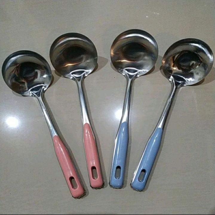 Sendok sayur stainless/Irus Sayur stainless warna pastel/Irus kls ...
