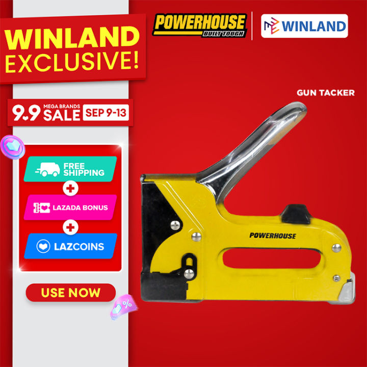 Powerhouse by Winland Staple Gun Tacker Tucker Heavy Duty Industrial 4 ...