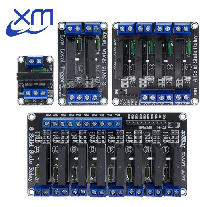 1/2/4/8 Channel 5V DC Relay Module Solid State Low Level G3MB-202P ...