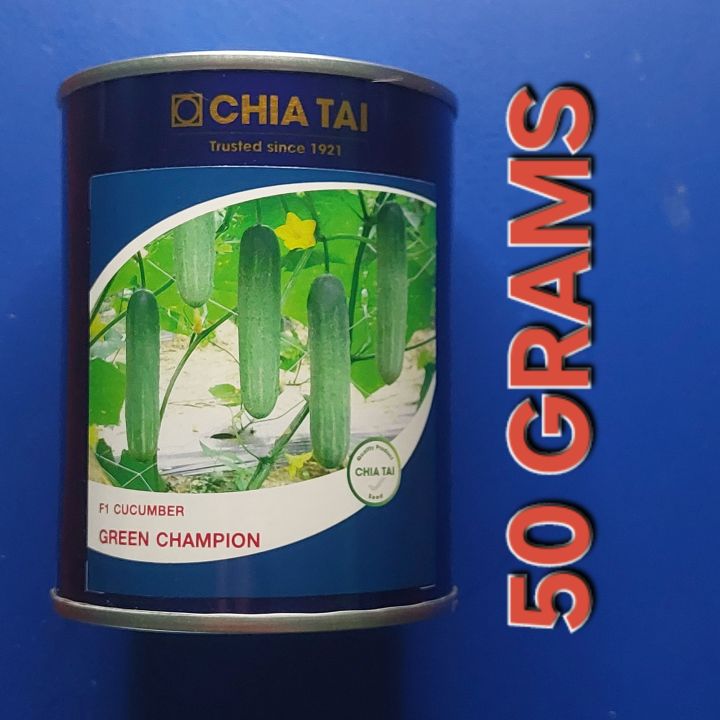 GREEN CHAMPION F1 (50 GRAMS) HYBRID CUCUMBER / PIPINO SEEDS BY CHIA TAI ...