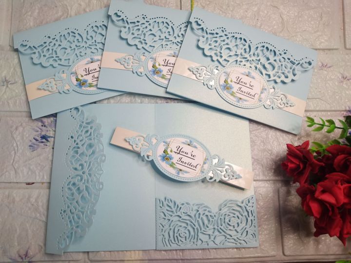 Invi Crafts! 4x6inches Fit to (4R) invitation card,Butterfly trifold ...