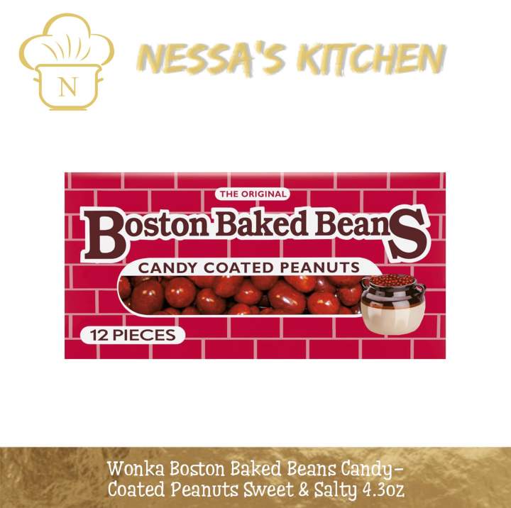 Wonka Boston Baked Beans Candy-Coated Peanuts Sweet & Salty 4.3oz ...