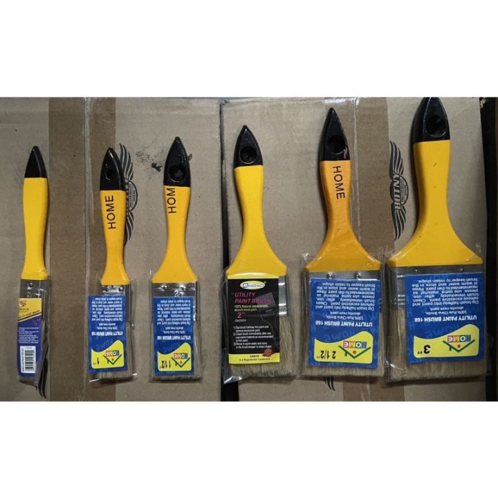 Utility paint Brush 3/4”1 “11/2 “2 “22/1 “3”4”(1Pcs) | Lazada PH