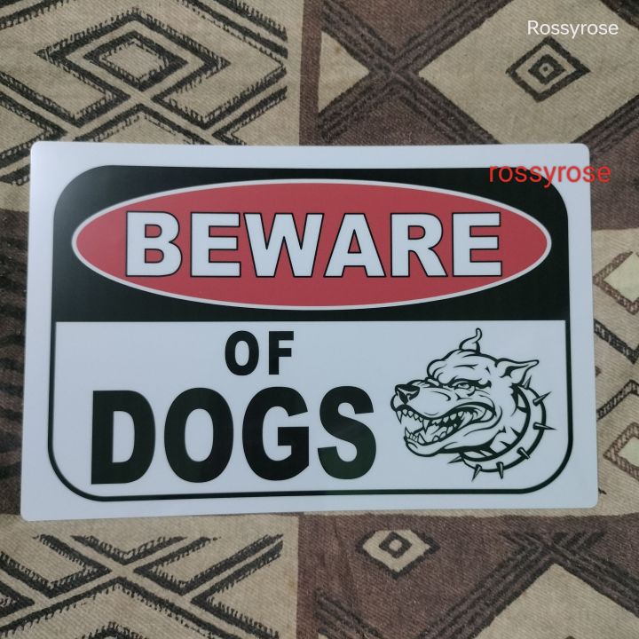 Beware of DOGS SIGNAGE PVC size A4 | Lazada PH