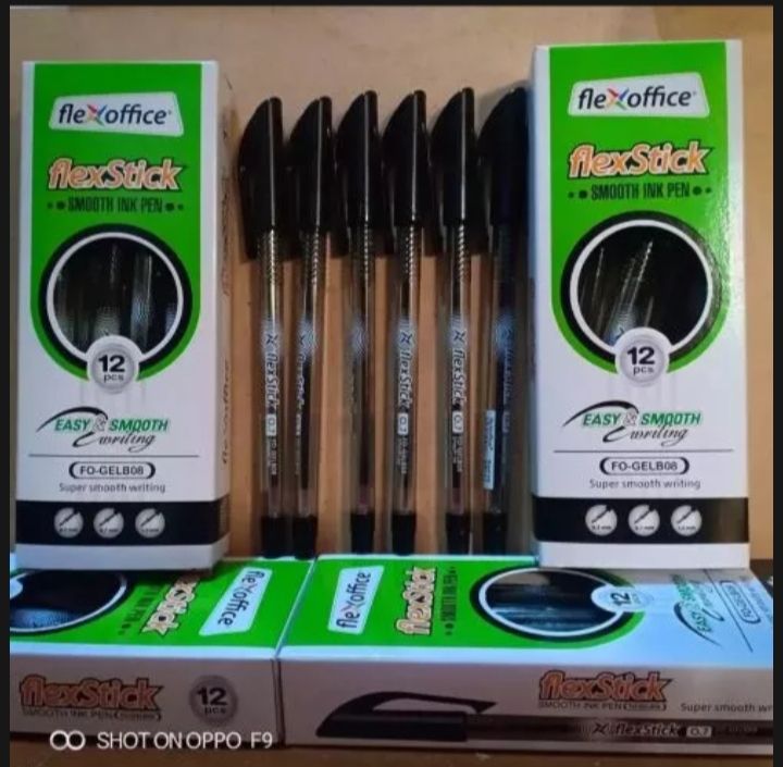 1 box flexstick ball pen, flex office smooth ink ballpen 12 pcs ...