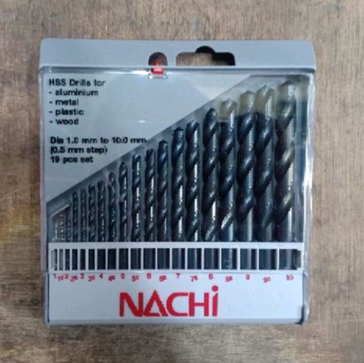 NACHI Drills 1-10 millimeters Sets of 19 (/ 1 set) | Lazada Indonesia