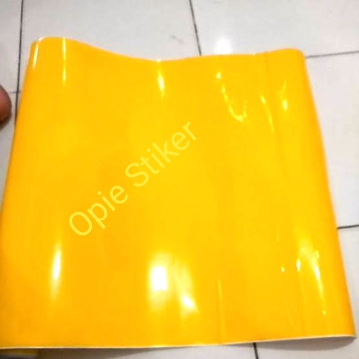 Stiker vinyl Pastik lebe skotlet warna kuning paling murah ukuran ...
