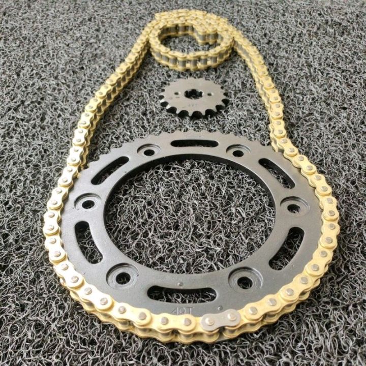 HONDA CRF150 SPROCKET CHAIN SET 428H HEAVY DUTY GOLD CHAIN | Lazada PH