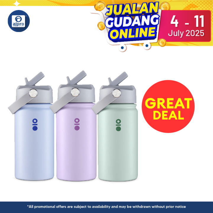 OiYO Montigo Pastel Ace Bottle Mini 14OZ (410ml) | colour: Taro Milk ...