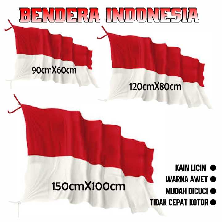 Bendera Merah Putih Merdeka | Lazada Indonesia