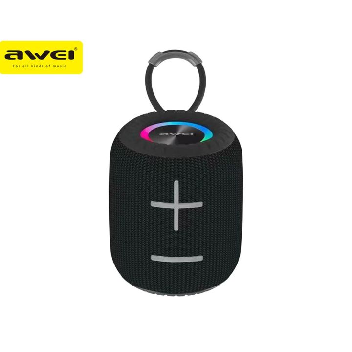 Awei Y526 TWS Wireless Bluetooth V5.0 Speaker Outdoor HiFi Loudspeaker IPX4 Waterproof with RGB ...