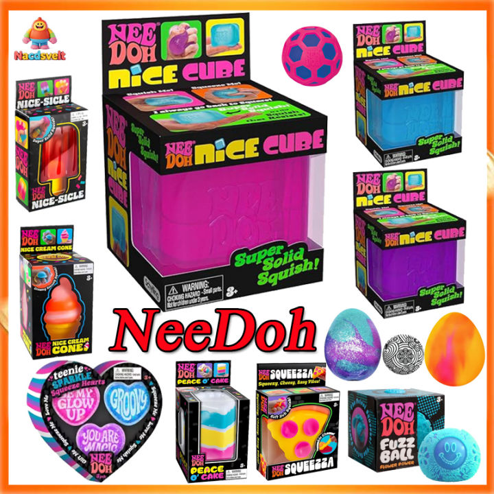 【NeeDoh】Schylling NeeDoh Nice Cube Sensory Fidget Toy with Super Solid ...