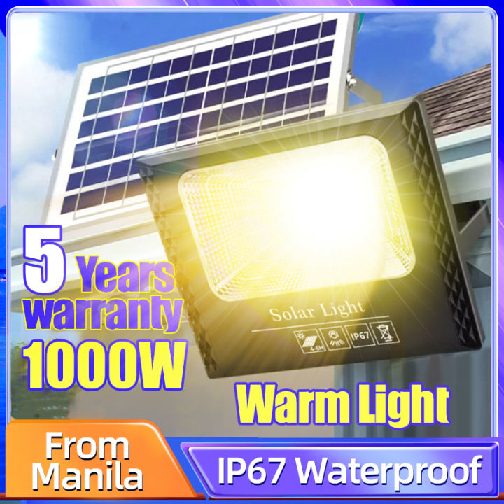 Original Solar Light Outdoor Waterproof Warm White 1000W led Lights ...