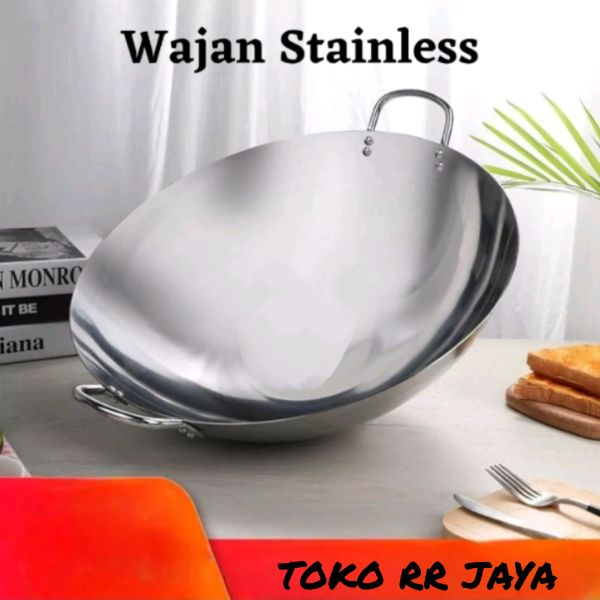 Wajan Kuali Penggorengan Stainless 32CM & 34CM VIENA | Lazada Indonesia