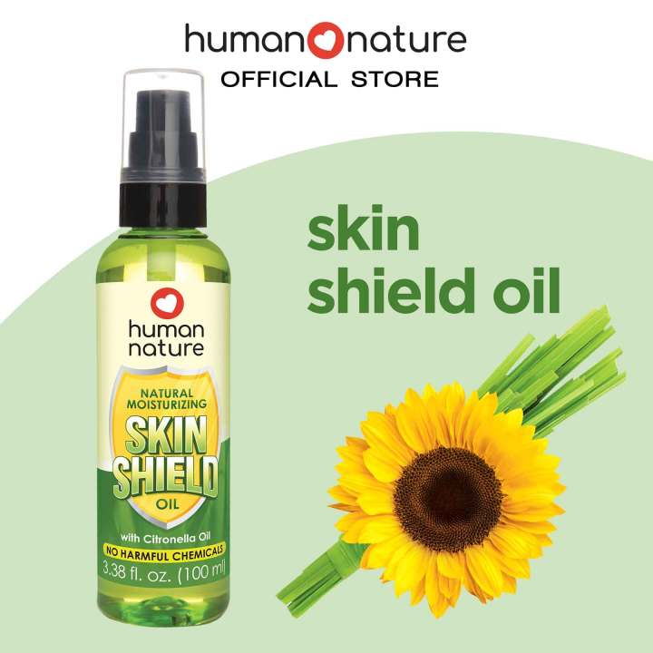 Skin Shield Oil 100% Natural Citronella with Soybean Oil & Eucalyptus ...