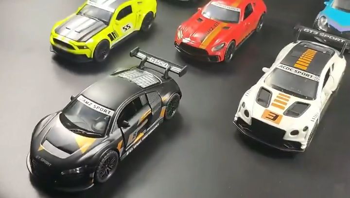 1:36 kids toy car pull back car doors can be opened alloy model car boy ...