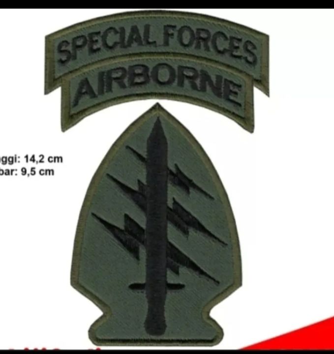 logo special forces airbone bordir rapi bagus dan tebal ukuran standar ...