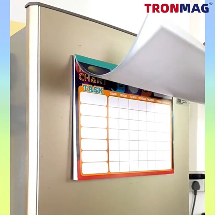 Magnetic Reward Chart Board For Kids Customizable Weekly Calendar Daily ...