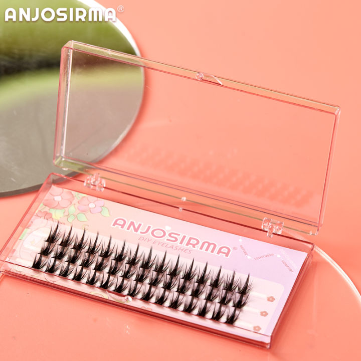 ANJOSIRMA New Natural Ear of Wheat Eyelashes Soft Curly Reusable Pure ...