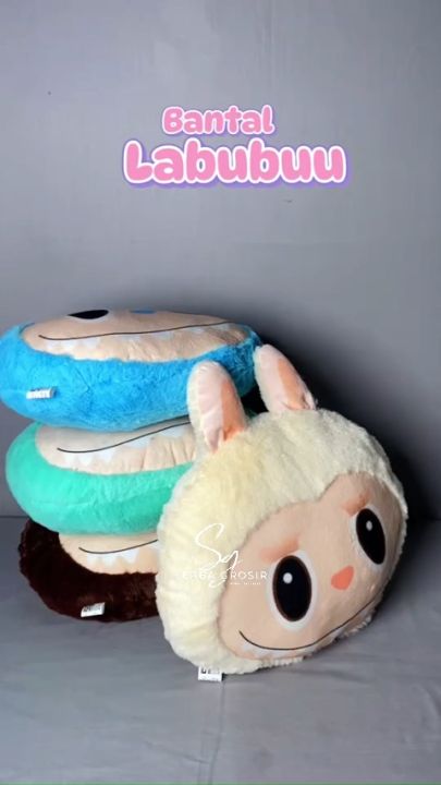 Bantal Kepala Boneka Labubu The Monsters Macarone Kawai Berlabel SNI ...