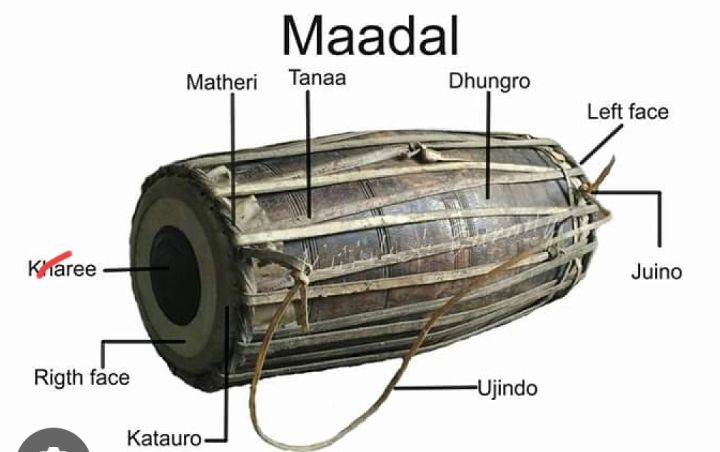 Ready stock,The madal or maadal is a Nepalese folk musical instrument ...