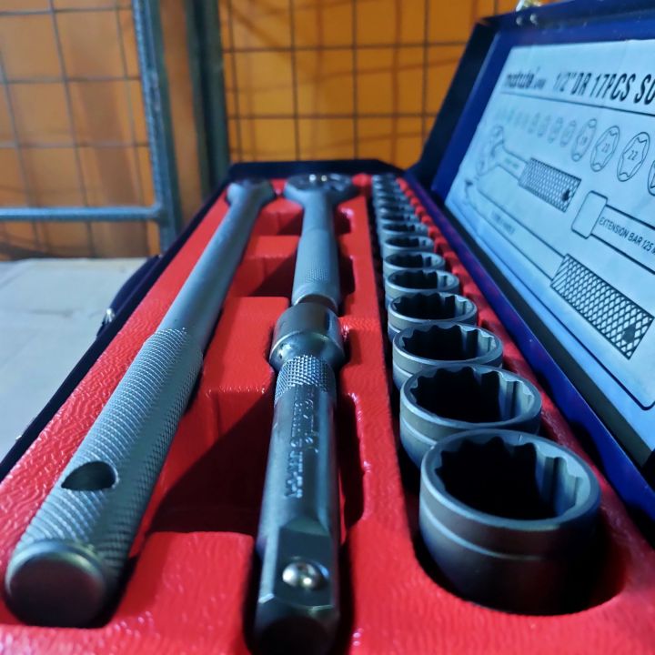 makute japan 17pcs socket wrench set flower type point's | Lazada PH