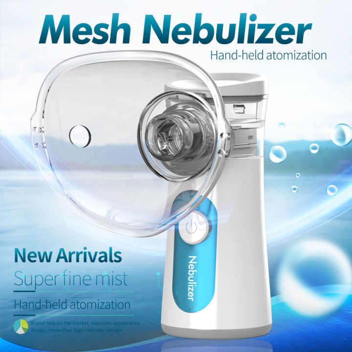 Portable Ultrasonic Nebulizer Mini Handheld Inhaler Respirator Humidifier Kit Health Care ...