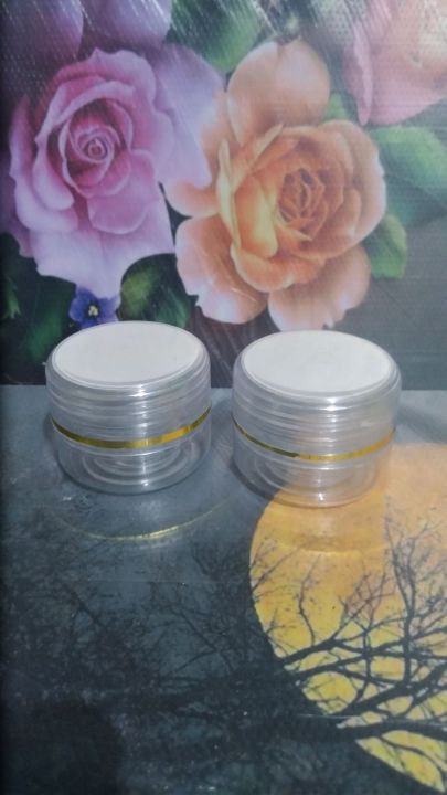 (10Pcs) Pot Cream PSP 12,5 Gram Warna Bening Tutup List Gold | Lazada ...