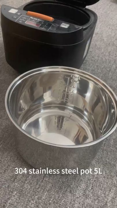 304 stainless steel inner pot 3L4L5L Rice Cooker Liner replacement Food ...
