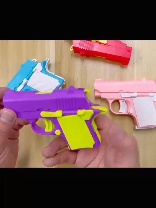 New 3D 1911 Printed Mini Decompression Plastic Turnip Gun Toy Mini Gift ...