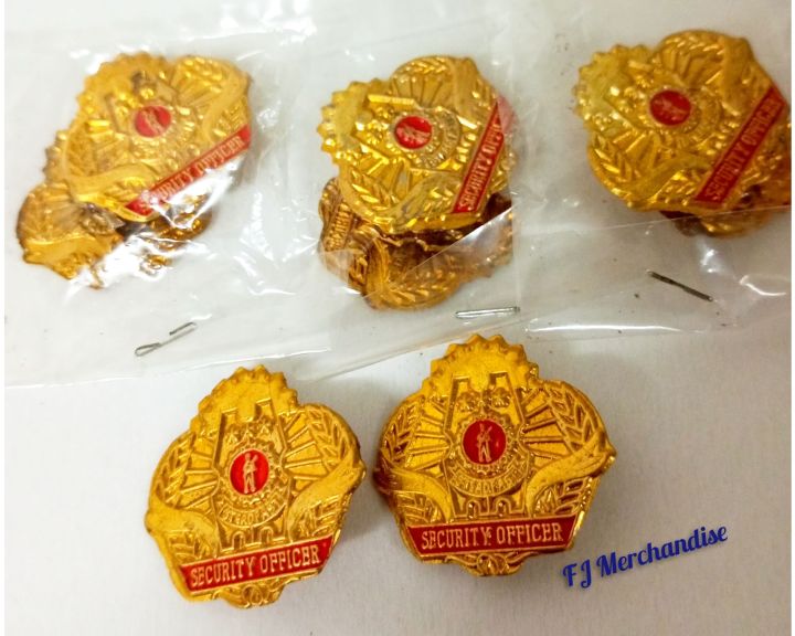 Security Officer Perdible Type Collar Pin | Lazada PH