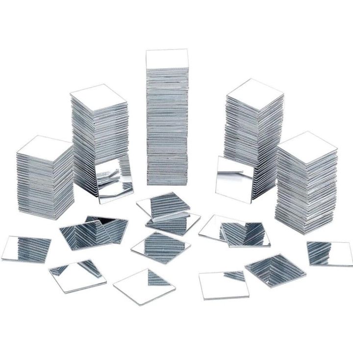 100/200 Miếng Gạch Mosaic Gương Acrylic Vuông Mini 10x10mm Dùng Trang ...