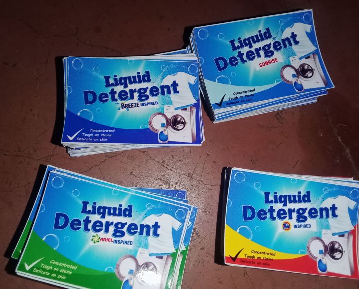 Sticker label for Liquid detergent 15pcs | Lazada PH