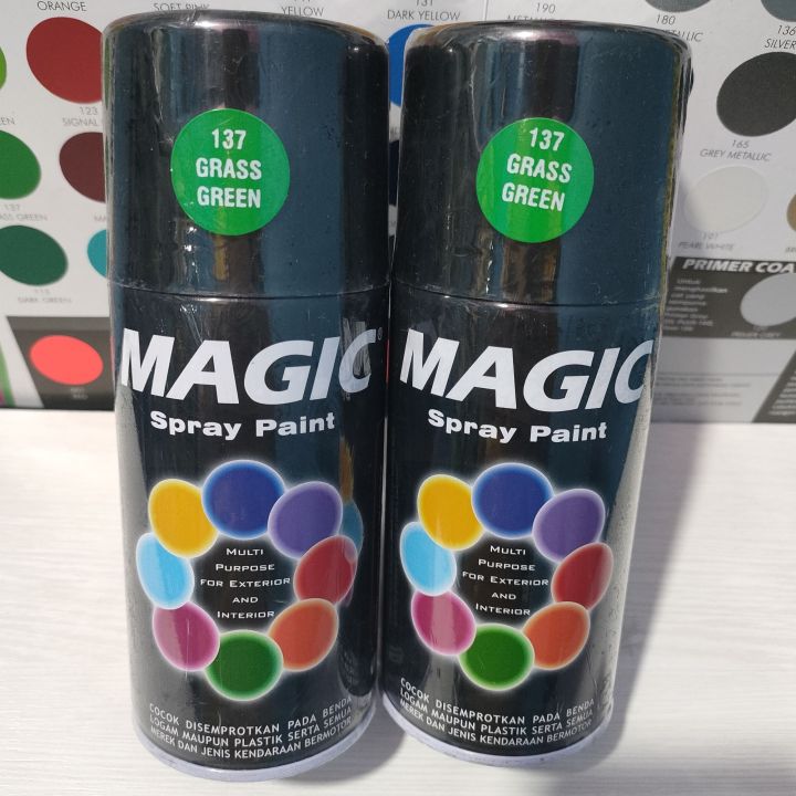 Magic Spray Paint Pilox Pilok Magic Grass Green Hijau 137 300cc Cat ...