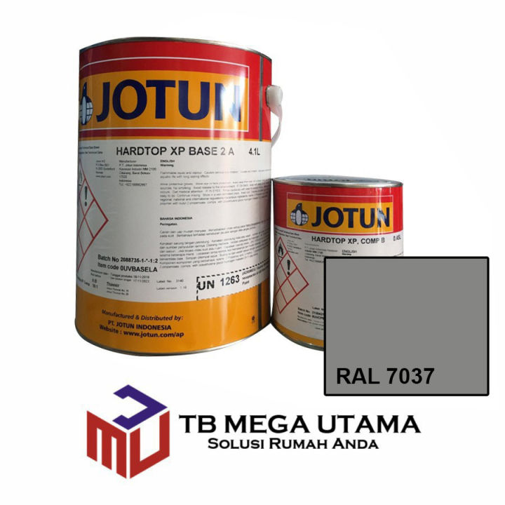 Jotun Hardtop XP - RAL 7037 Kemasan 5 Liter 2 Komponen | 3 | Cat ...