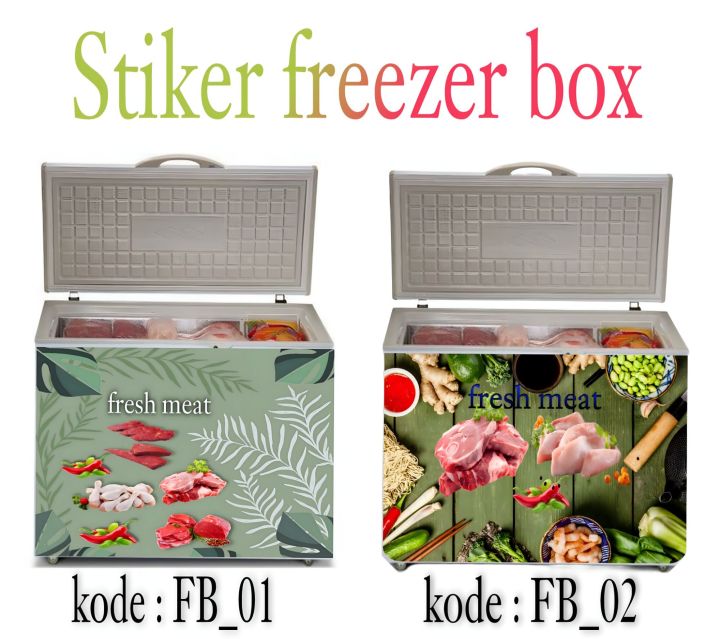 Stiker freezer box motif frest meat | Lazada Indonesia