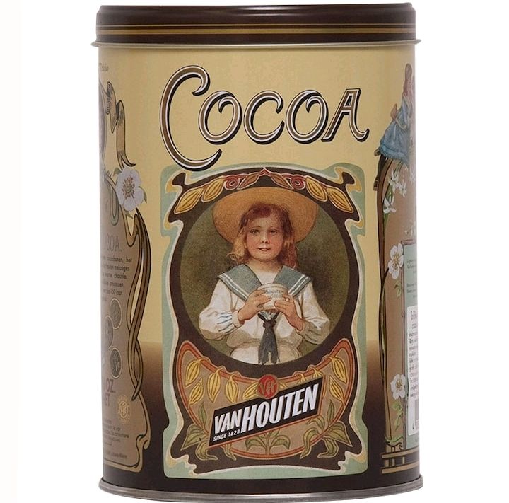 แวนฮูเตน ผงโกโก้เข้มข้น ผงโกโก้เนเธอแลนด์ Van Houten Cocoa Powder 460g ...