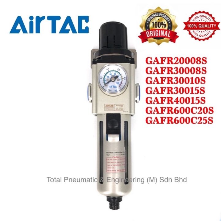 AirTAC Air Filter Regulator GAFR20008S GAFR30008S GAFR30010S GAFR30015S GAFR40025S GAFR600C20 ...