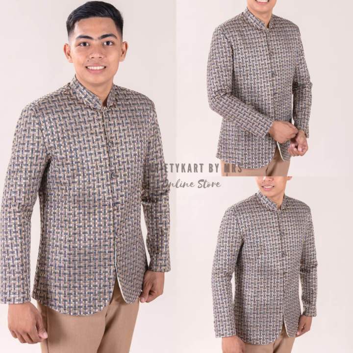 Traditonal Coat Barong - Banig Design | Lazada PH