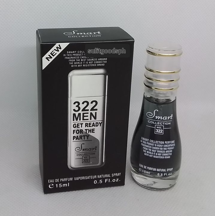 SMART COLLECTION PERFUME NO. 322 FOR MEN 15 ML EDP | Lazada PH