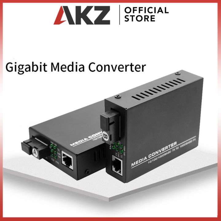 AKZ 1000Mbps A/B Gigabit Fiber Optical Media Converter 1000Mbps Media ...