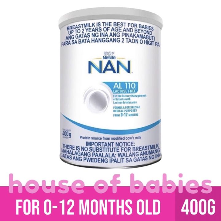 NESTLÉ NAN AL 110 400g 0-12 Months Old Infant Formula | Lazada PH