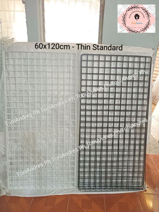 (60x120cm-Thin) Wall Mount Screen Wire Mesh Grid Panel Hanging Wall ...