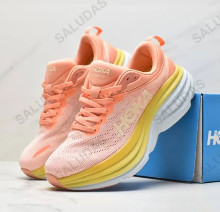 HOKA BONDI 8 SHELL CORAL size 37-40 | Lazada Indonesia