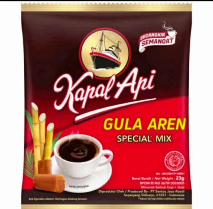 kopi kapal api gula aren renceng | Lazada Indonesia