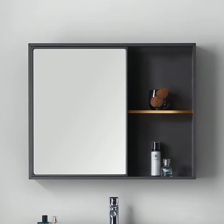 Aluminium Bathroom Mirror Cabinet 100% Stainless Steel Wall Cabinet ...