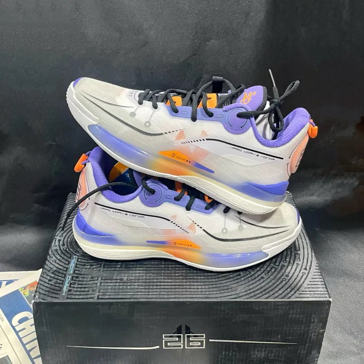 361 รองเท้าบาสเก็ตบอลผู้ชาย Low Top Wear Resistant Shock Absorption ...